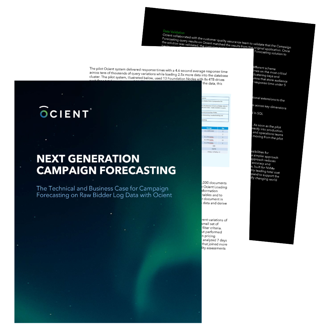 Next Generation Campaign Forecasting Solution